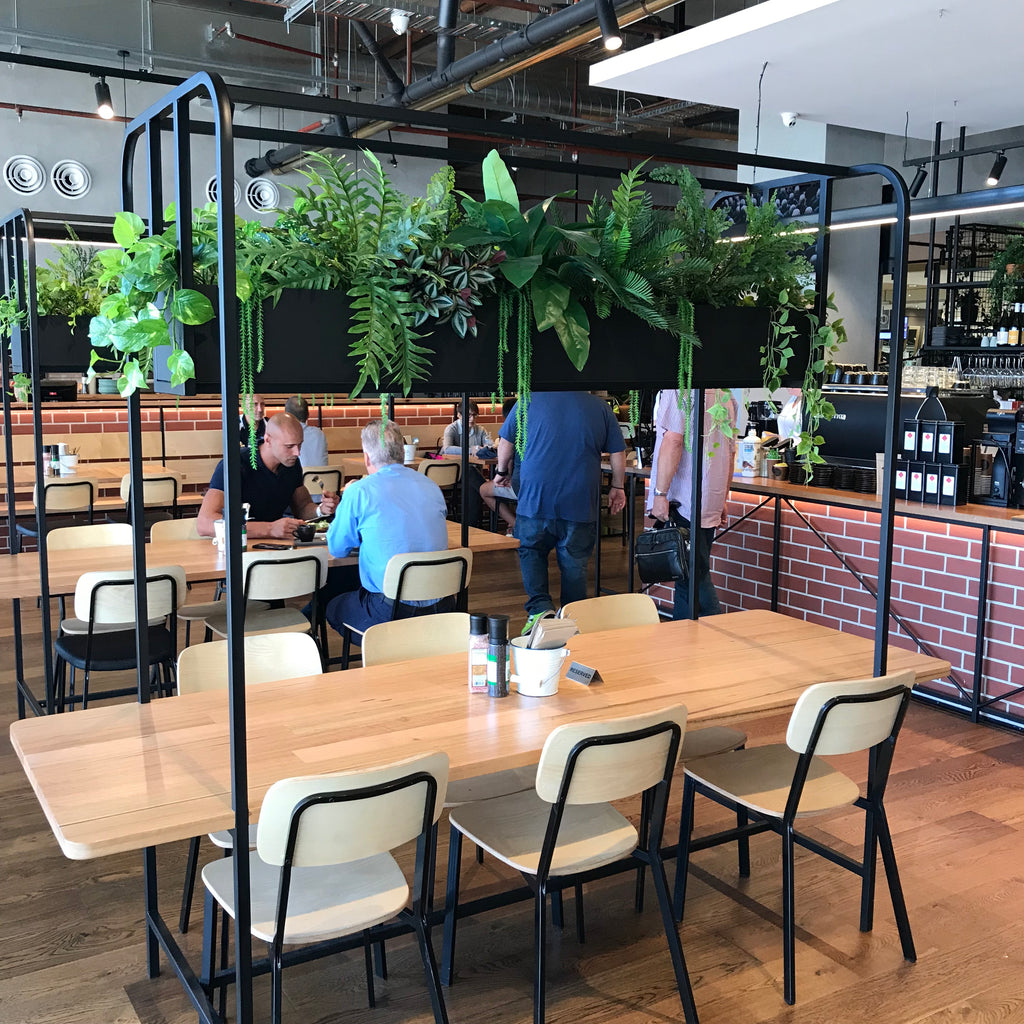 Cafe Planter Box Design – Handcrafted Flowers