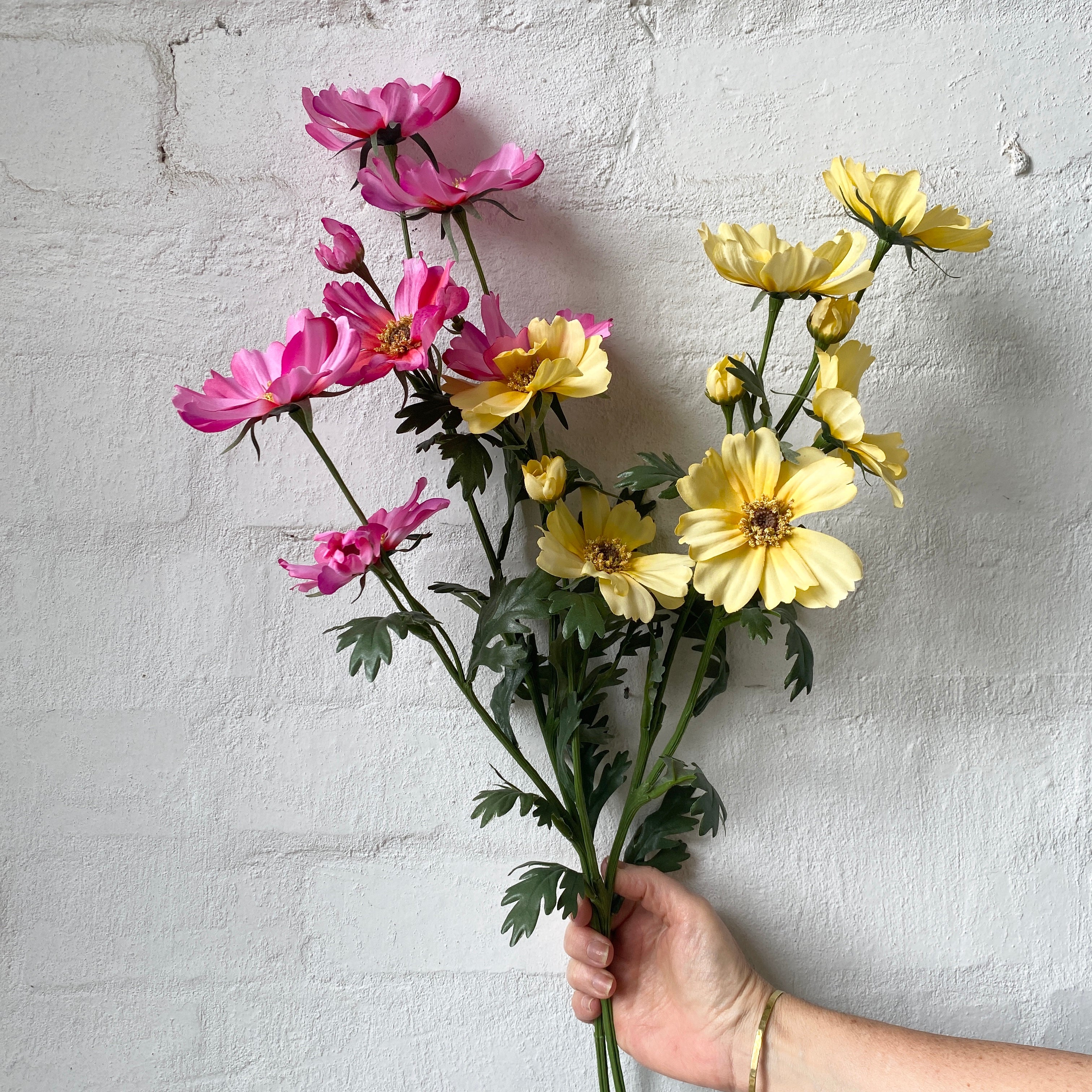 Artificial Cosmos Stem – Handcrafted Flowers