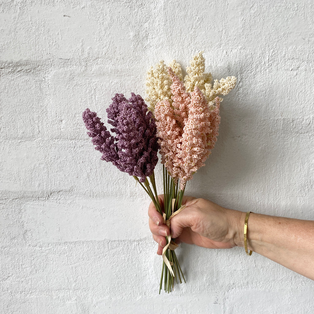 Artificial Mini Wheat Bundles – Handcrafted Flowers