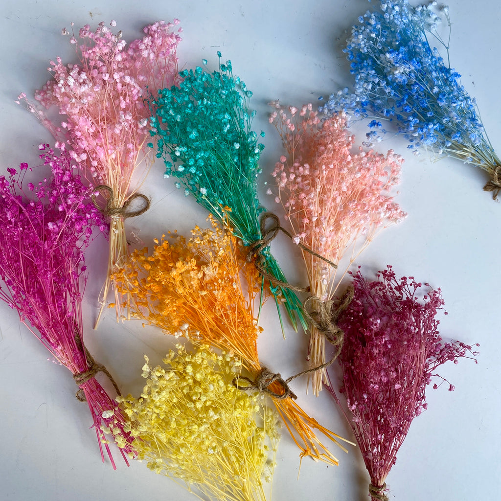 Dried/Preserved Gyp Bunch – Handcrafted Flowers